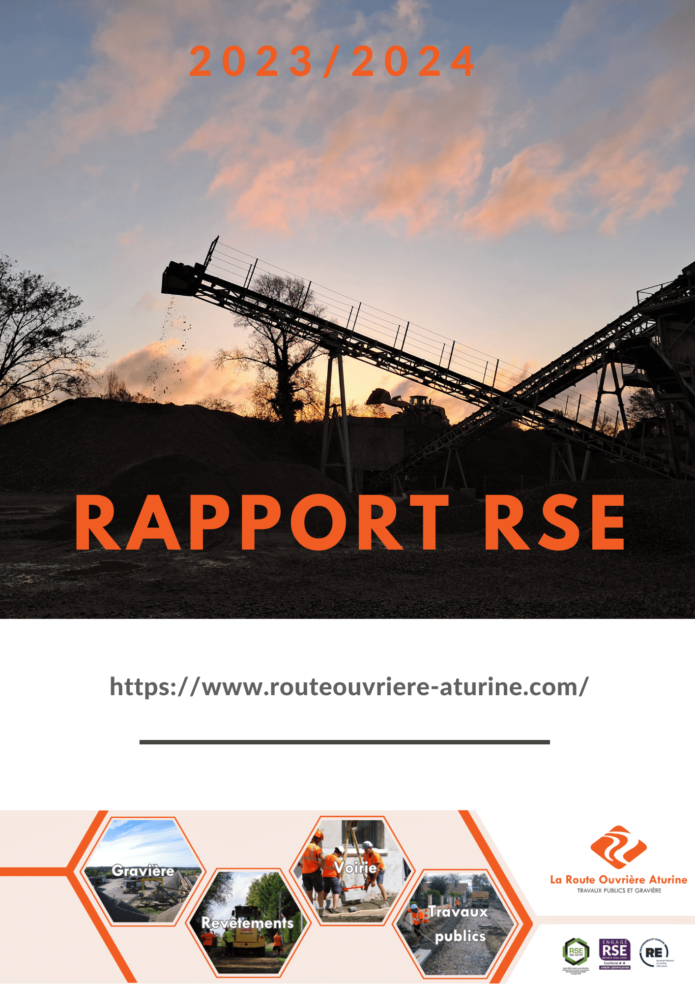 Notre nouveau rapport RSE 2023-2024 en ligne - La Route Ouvrière Aturine